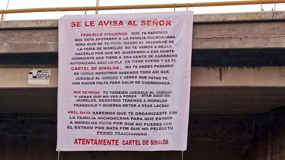 Cártel de Sinaloa advierte en una narcomanta que no dejará que se ...