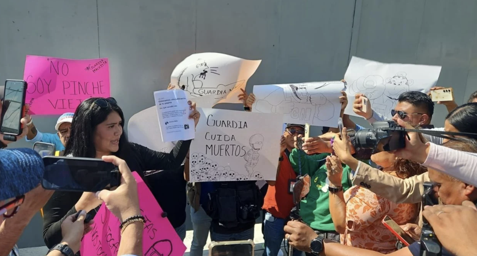 Periodistas protestan contra la Guardia Nacional por agresión a la ...